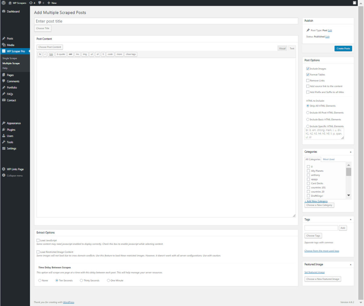 WP Scraper Pro Documentation – WP Live Scraper